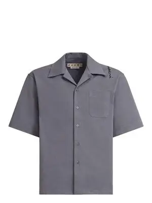 Marni Piqué-weave Shirt - Grey