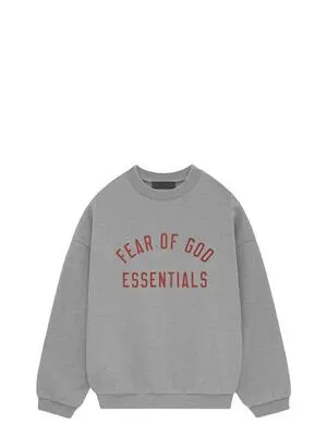 Fear Of God Essentials Fleece Crewneck Sweatshirt - Dark Heather