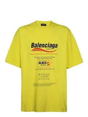 Balenciaga Dry Cleaning Boxy T-shirt - Yellow