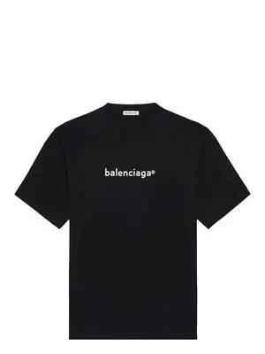 Balenciaga Copyright Large Fit T-shirt - Black