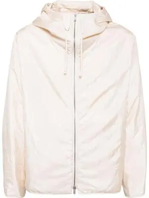 JIL SANDER Hooded Padded Jacket - Neutrals