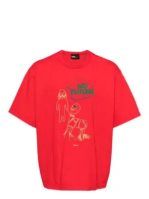 Kolor Graphic-print Cotton T-shirt - Red