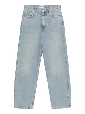 Moschino Logo-patch Jeans - Blue