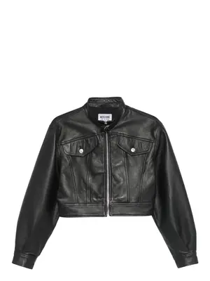 Moschino Leather Jacket - Black