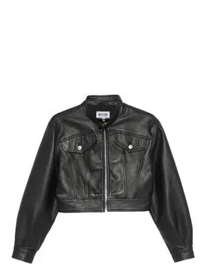 Moschino Leather Jacket - Black