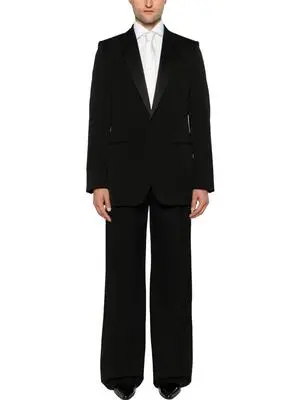 Saint Laurent Grain De Poudre Tuxedo Blazer - Black