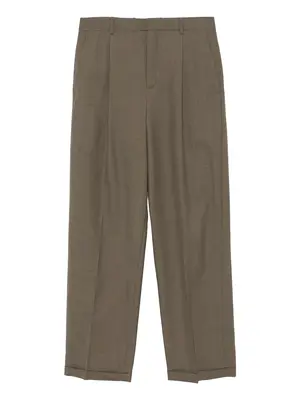 Saint Laurent Tailored Straight Leg Trousers - Brown