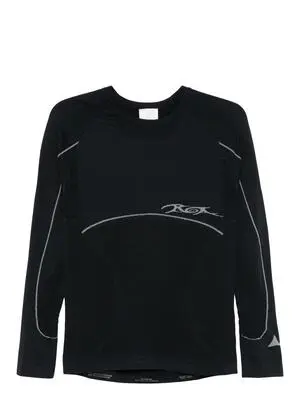 ROA Logo-detailing T-shirt - Black