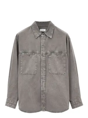 LEMAIRE Long-sleeve Denim Shirt - Grey