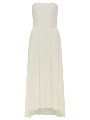 AZLEE Ezra Midi Dress - Neutrals