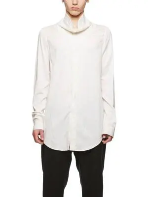 JULIUS Volcano Neck Shirt - White