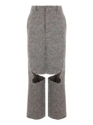 NICCOLO PASQUALETTI Eolico Skirt Trousers - Grey