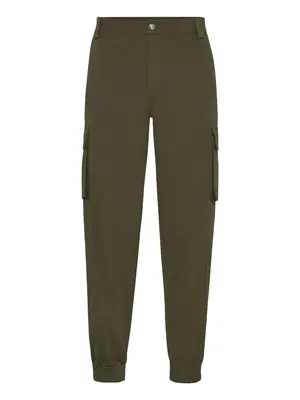 Philipp Plein Tapered Cargo Trousers - Green