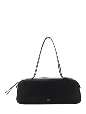 Khaite Khaite Simona Leather Shoulder Bag Black