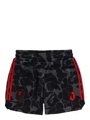 A BATHING APE X Adidas Dame Mesh Shorts - Black