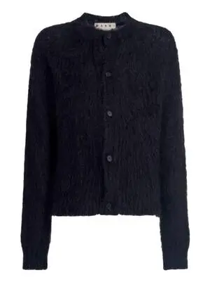 Marni Mohair Knit Cardigan - Black