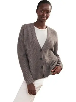 Jenni Kayne Cropped Cashmere Cocoon Cardigan Multicolor,shadow