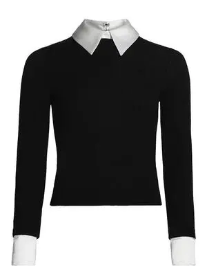 Alice + Olivia Porla Collared Sweater - Black