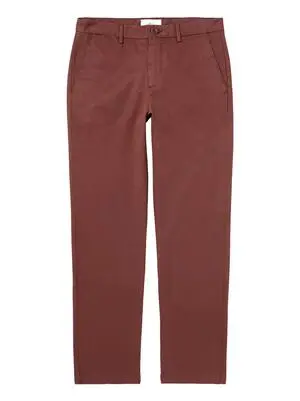 Mr P. Samuel Straight-leg Cotton-blend Twill Chinos - Red