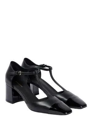FERRAGAMO Marilu 60 Leather Pumps - Black
