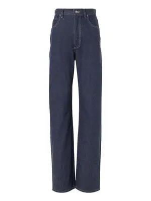 LORO PIANA Tye High-Rise Wide-Leg Jeans