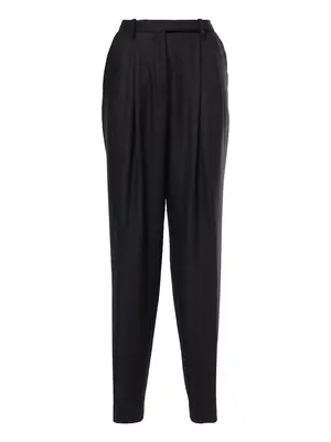 Dorothee Schumacher Pinstripe Wool Trousers - Black