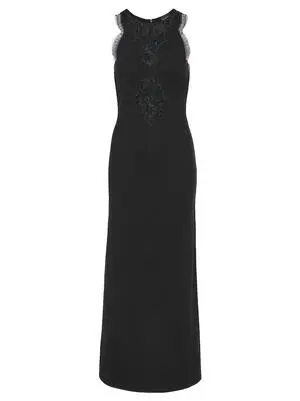 Giambattista Valli Lace-trimmed Midi Dress - Black