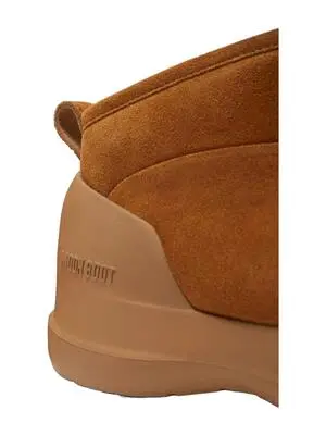 Moon Boot Luna Suede Ankle Booties - Cognac