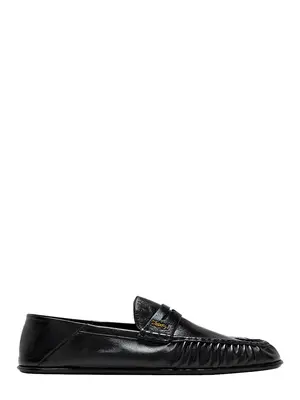 Saint Laurent Le Loafer Leather Penny Loafers - Black