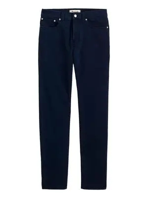 Madewell Athletic Slim Pants In Allday Twill - Deep Indigo