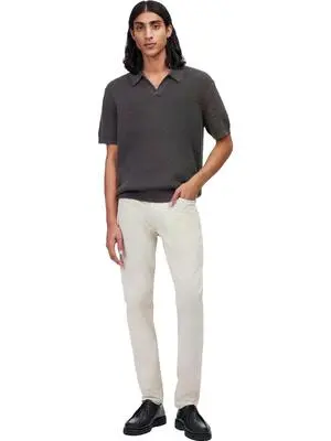 Madewell Athletic Slim Pants In Allday Twill - Form Grey