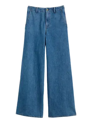 Madewell Wide Leg Denim Trousers - Java Wash