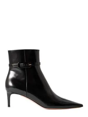 GIANVITO ROSSI Tokio 55 Leather Ankle Boots - Black