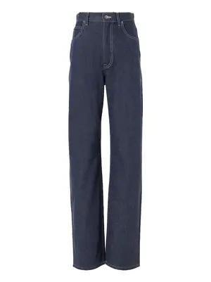 Loro Piana Tye High-rise Wide-leg Jeans - Blue
