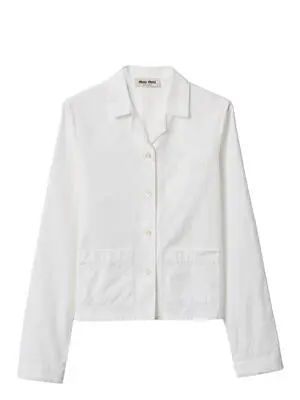 Miu Miu Poplin Shirt - White