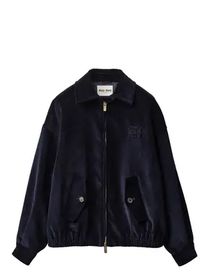 Miu Miu Corduroy Blouson Jacket - Navy