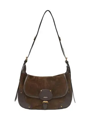 Isabel Marant Sierra Leather Messenger Bag - Bronze