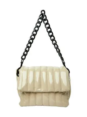 THINK ROYLN Bar Bag Blonde Patent/black