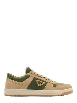 Prada Downtown Suede Sneakers Green