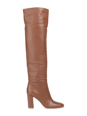 GIANVITO ROSSI Leather Knee Boots - Tan