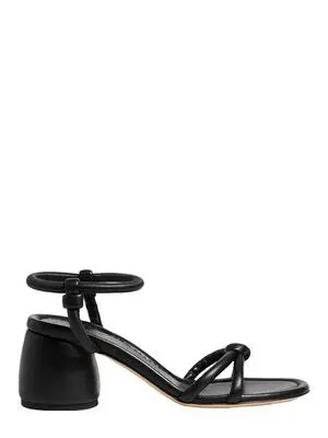 GIANVITO ROSSI Cassis 60 Leather Sandals - Black