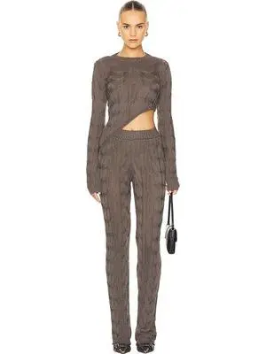 MORE TO COME Cally Pant Set - Grey