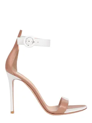 GIANVITO ROSSI Gianvito Rossi Lady Two-Tone Leather Sandals