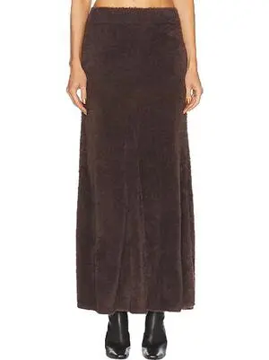 Helmut Lang Knit Maxi Skirt - Espresso