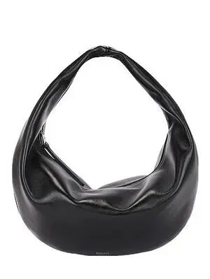 Khaite KHAITE Olivia Patent Hobo Bag Black