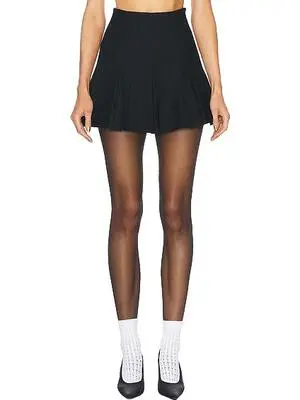 NICHOLAS Mimmy Pleated Mini Skirt - Black