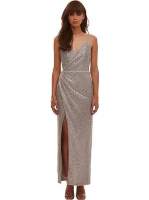 MILLA Spaghetti Strap Sparkling Maxi Dress