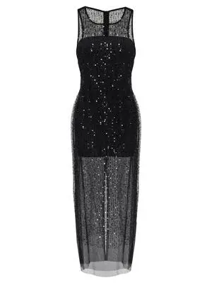 MILLA Sensational Sheer Lace Maxi - Black