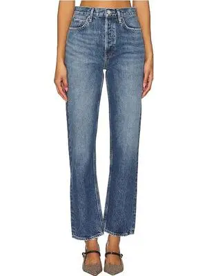 AGOLDE 90s Pinch Waist High Rise Straight Jeans - Blue