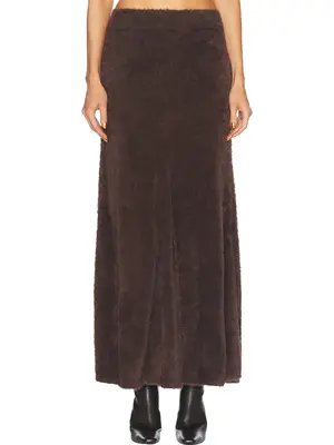 Helmut Lang Knit Maxi Skirt - Espresso
